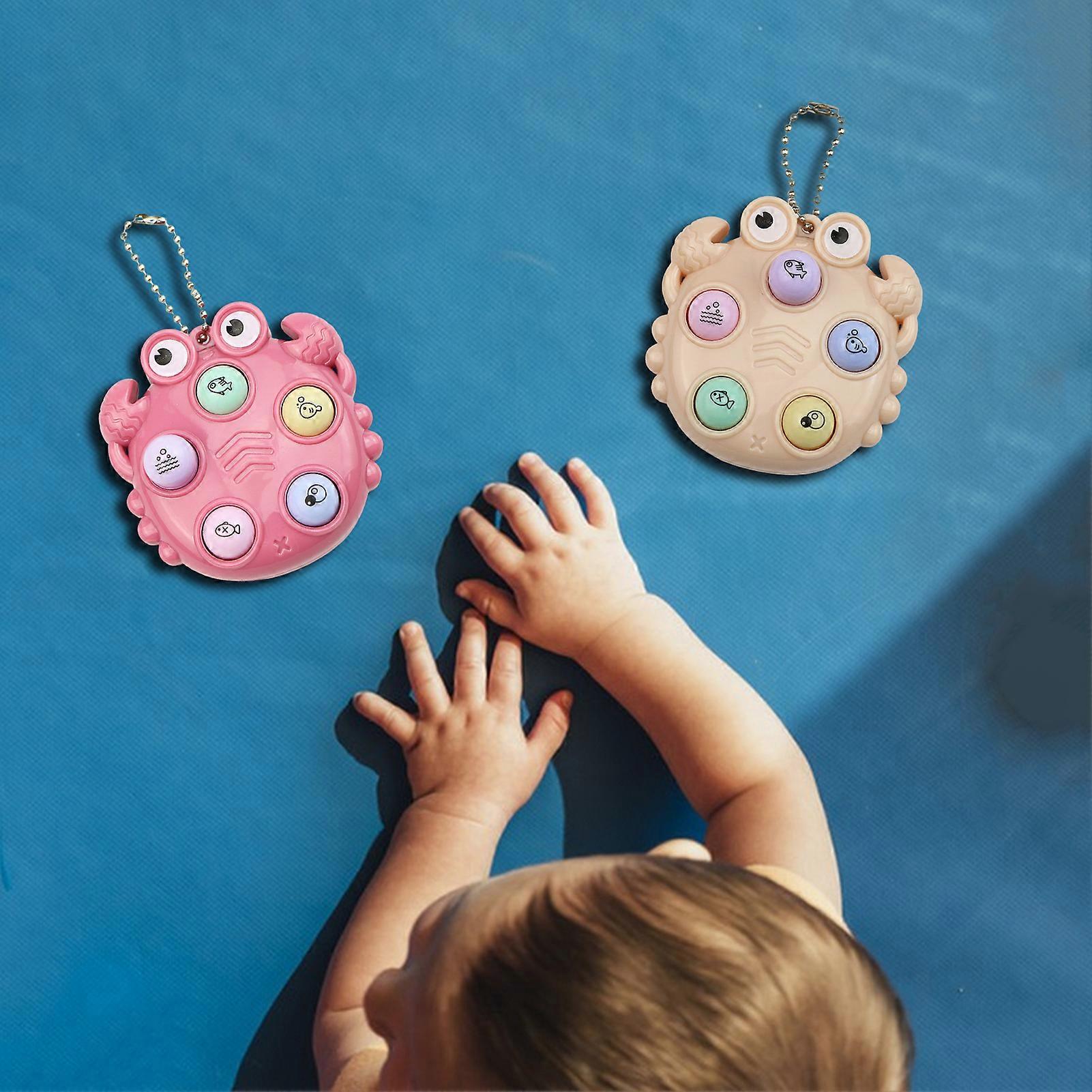 Handheld Keychain Interesting Nostalgic Toy Crab Pendant Relieve ...