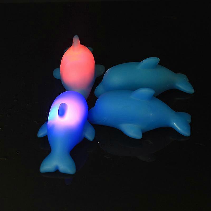 Baby Toys Dolphin Light Up Bath Toy Kids Water Toys Led Glowing Toddler ...