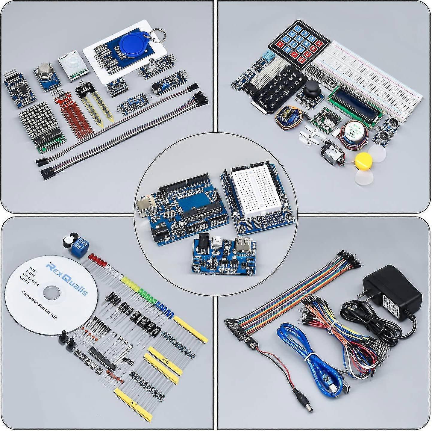 yougangarduino Kits Uno R3 Nano V3.0 Mega 2560 Mega 328 Kit Project Kit ...