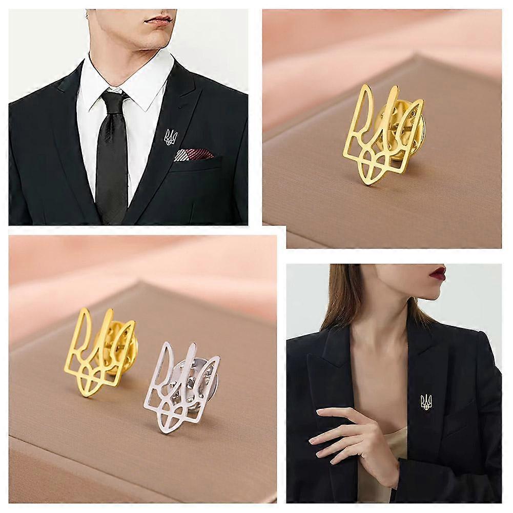 "Ukraine in The Heart" Trident Pin Brooches Metals Badges Button Pins ...