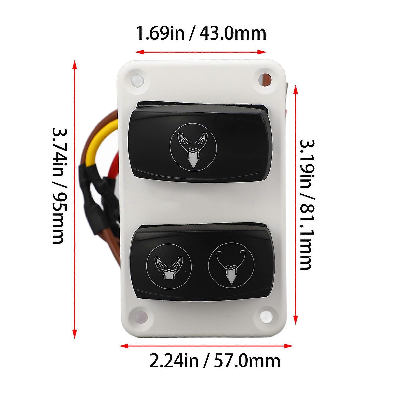 DC12 24V Marine Toilet Control Panel Switch 3 Way Fast Response RV ...