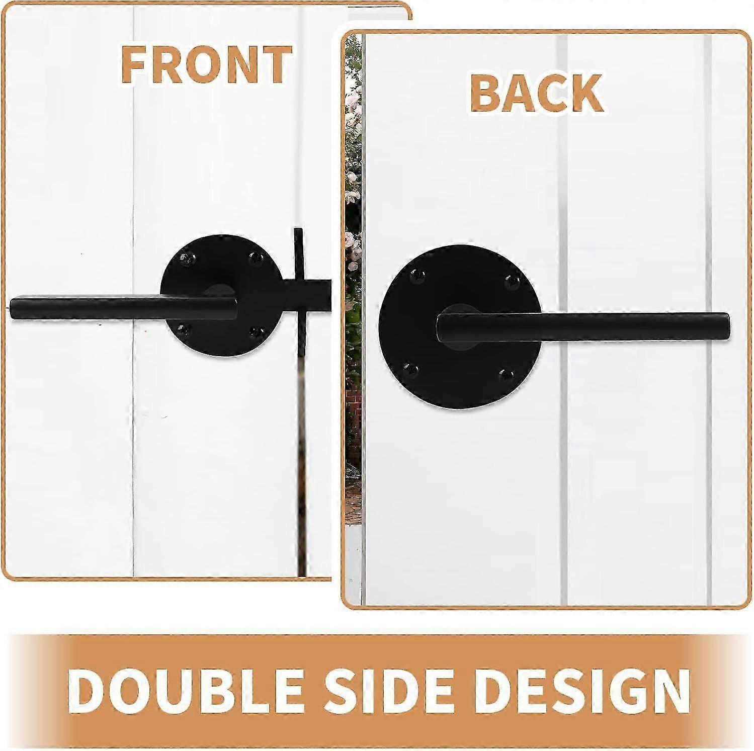Durable Two Sided Gate Latch for Outdoor Fence, Heavy Duty Wooden Gate ...