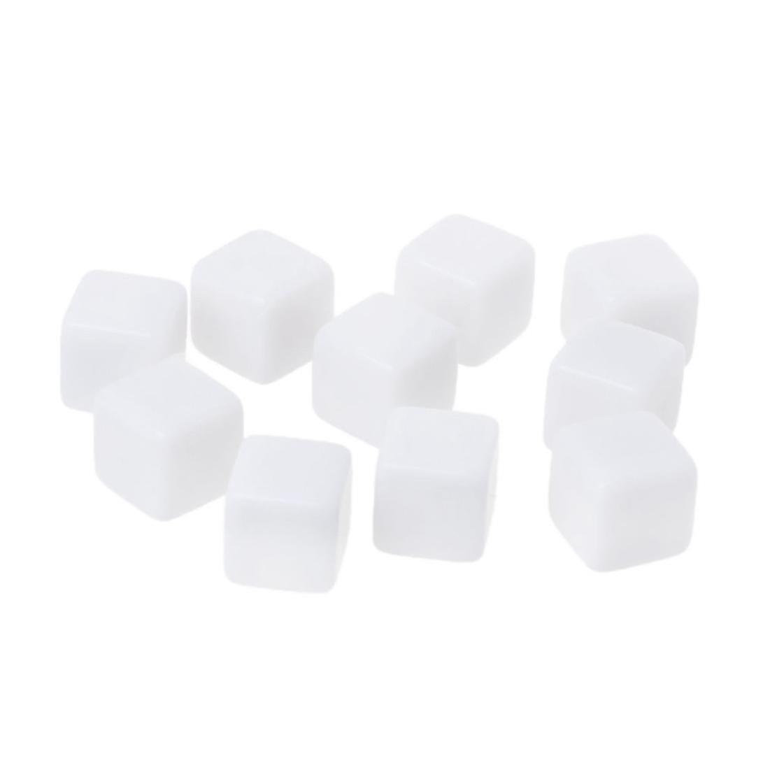 16mm White Acrylic Cubes Blank For ,math Counting Teaching,alphabet ...