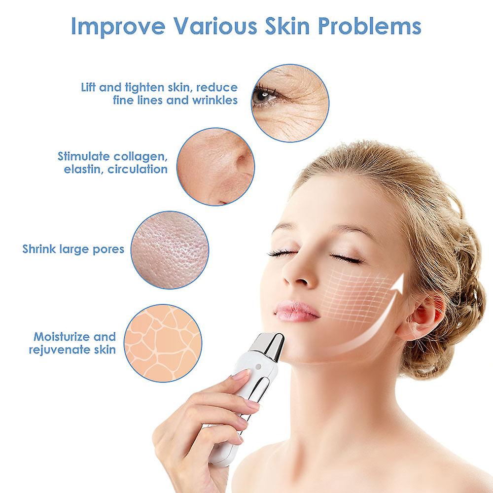 Microcurrent ion galvanic mini handheld spa device massage heads usb ...