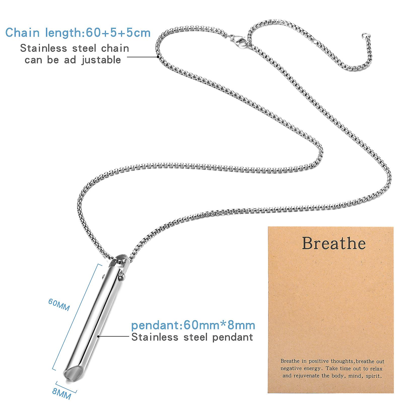Quit smoking breathing necklace, anxiety relief necklace, e-cigarette ...