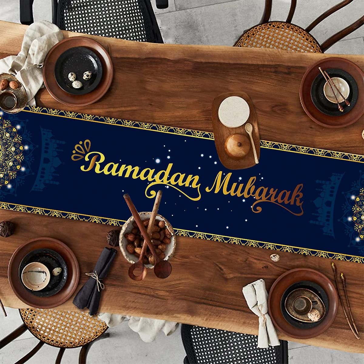 Ramadan Decor Table Runner Eid Mubarak Decoration 2023 For Home ...