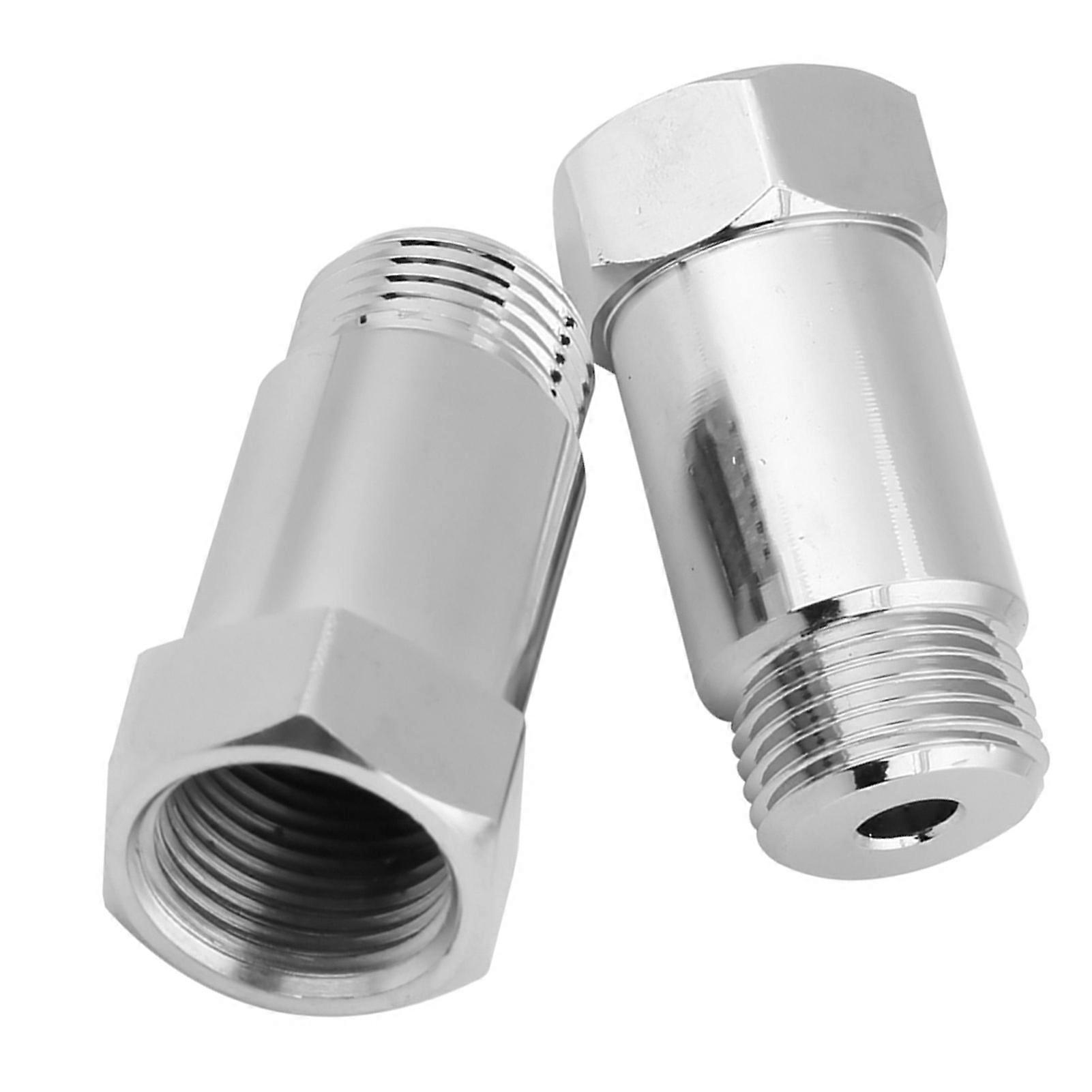 2Pcs 45mm M18*1.5 Check Engine Light Eliminator Adapter O2 Oxygen ...