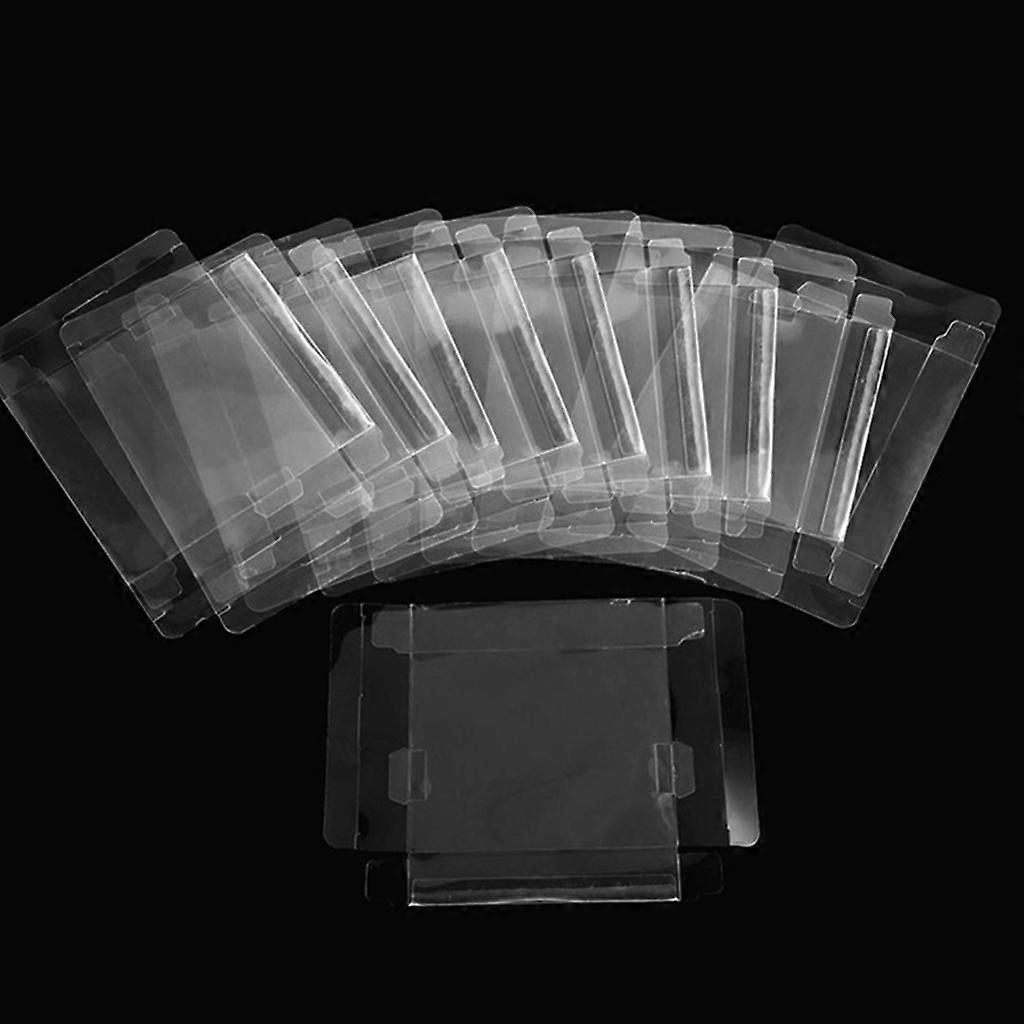 10PCS/lot for GB GBA GBC Box Clear Plastic Box Protectors Sleeve Video ...