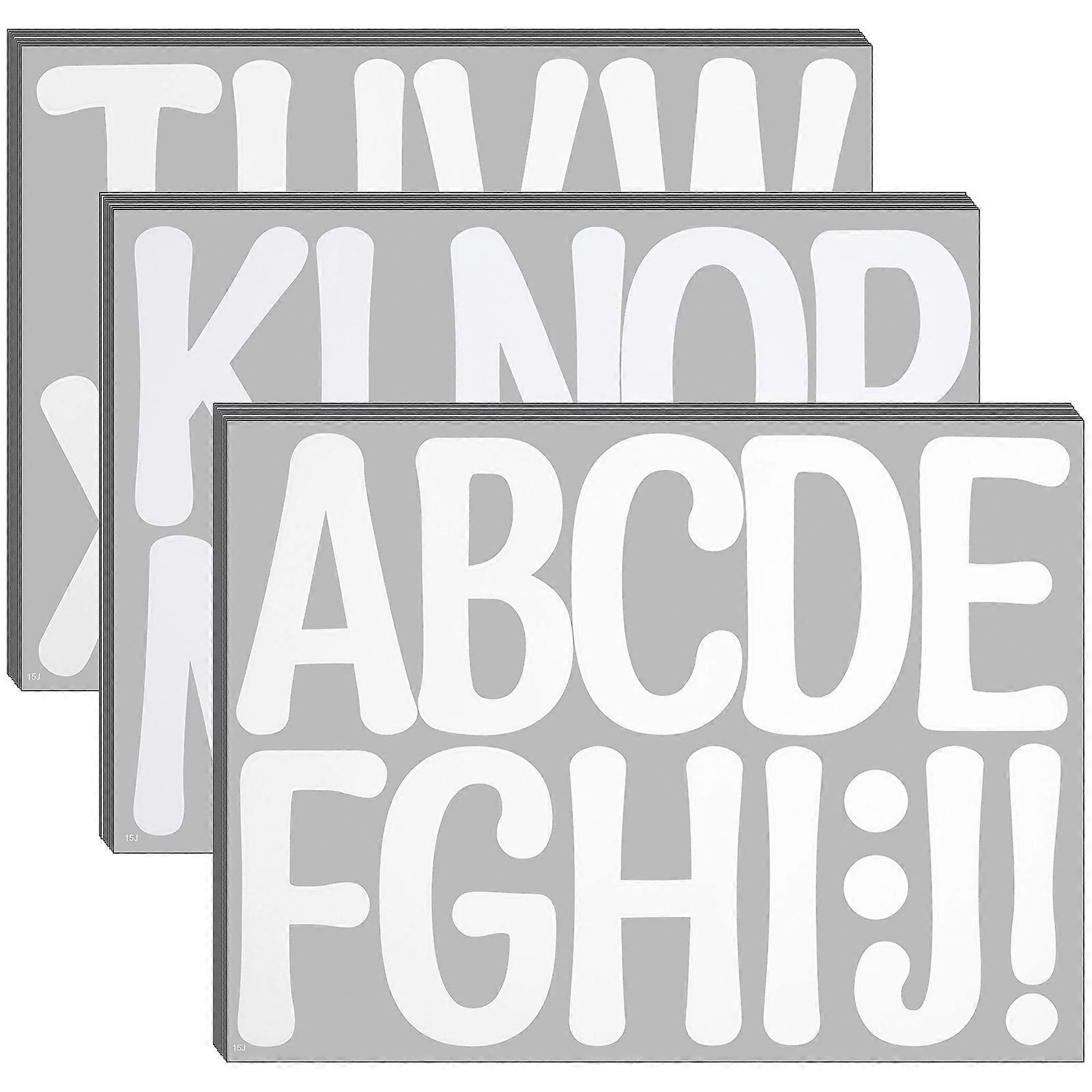 30 Sheets Letter Stickers Large Alphabet Stickers Big Letter Stickers ...