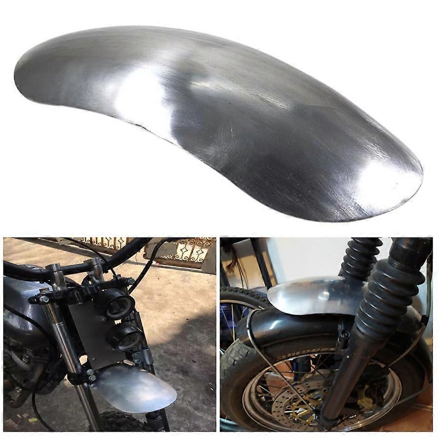 Metal Unpainted Silver Universal Motorcycle Mudguard Scooter Short ...