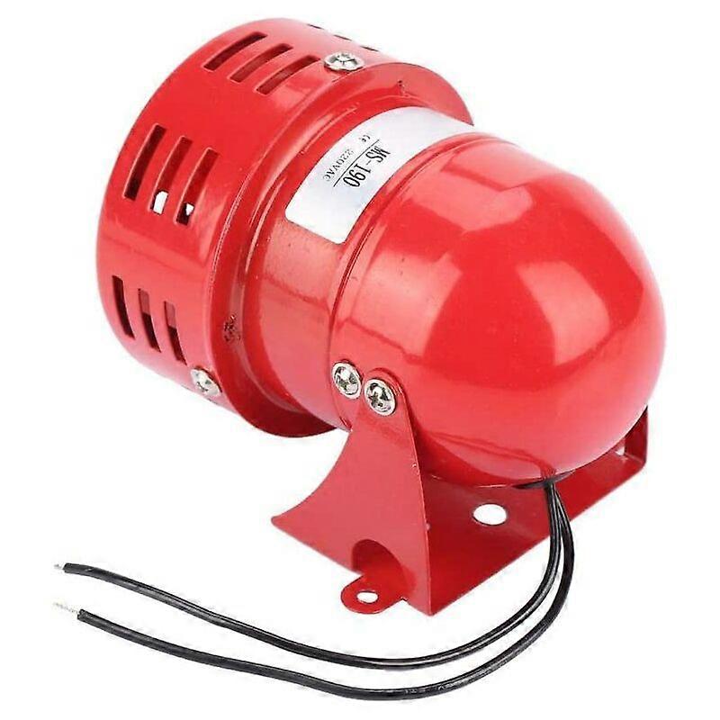 Alarm Siren 220V Powerful Outdoor, 120dB Alarm Siren, Red Motor Led ...
