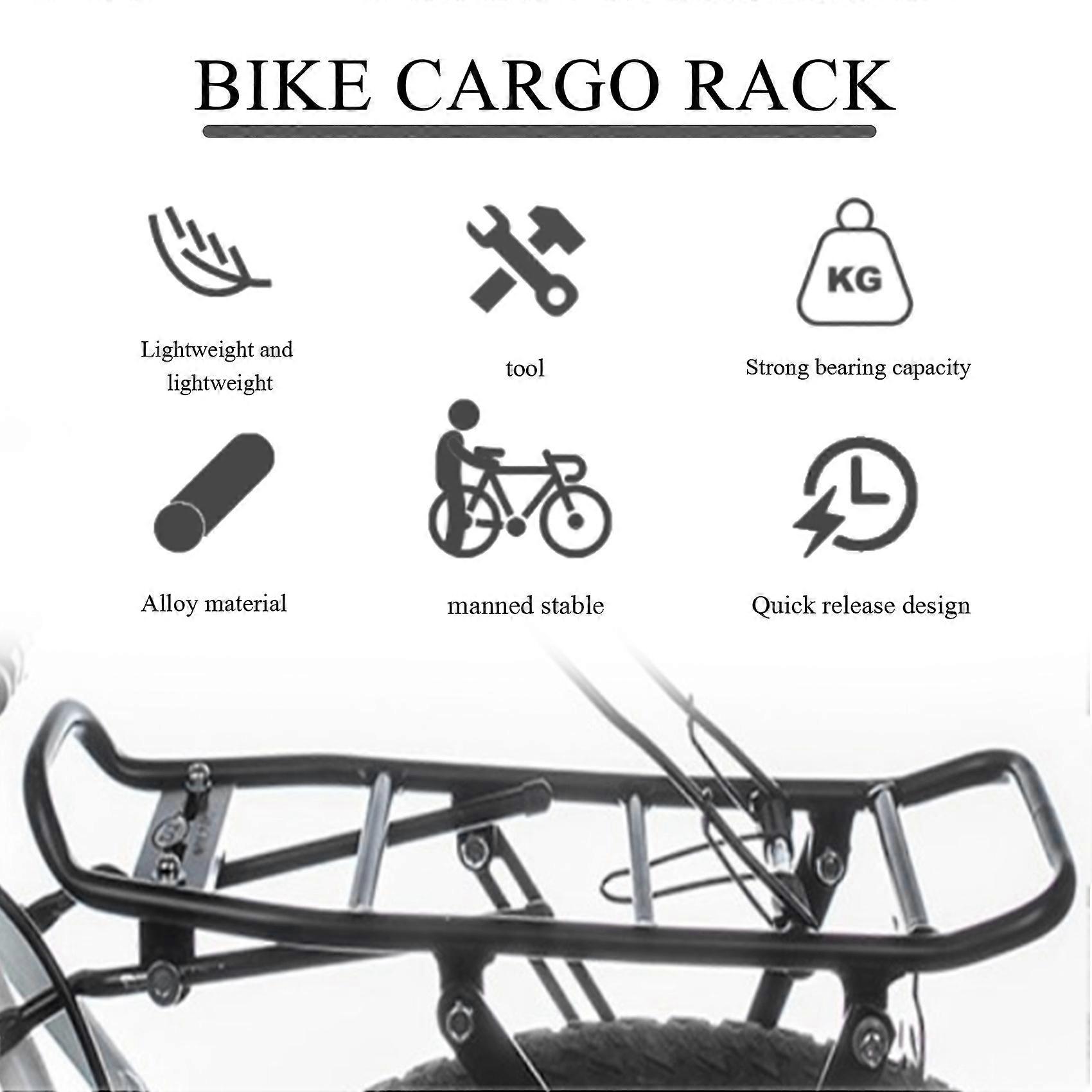 Bike Cargo Rack Disc Brake Aluminum Alloy Bicycle Rear Rack Road Bike ...