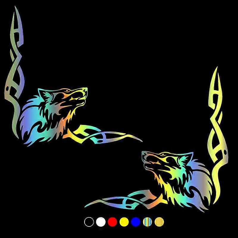 30496# Various Sizes car sticker Howling wolf car decal waterproof ...