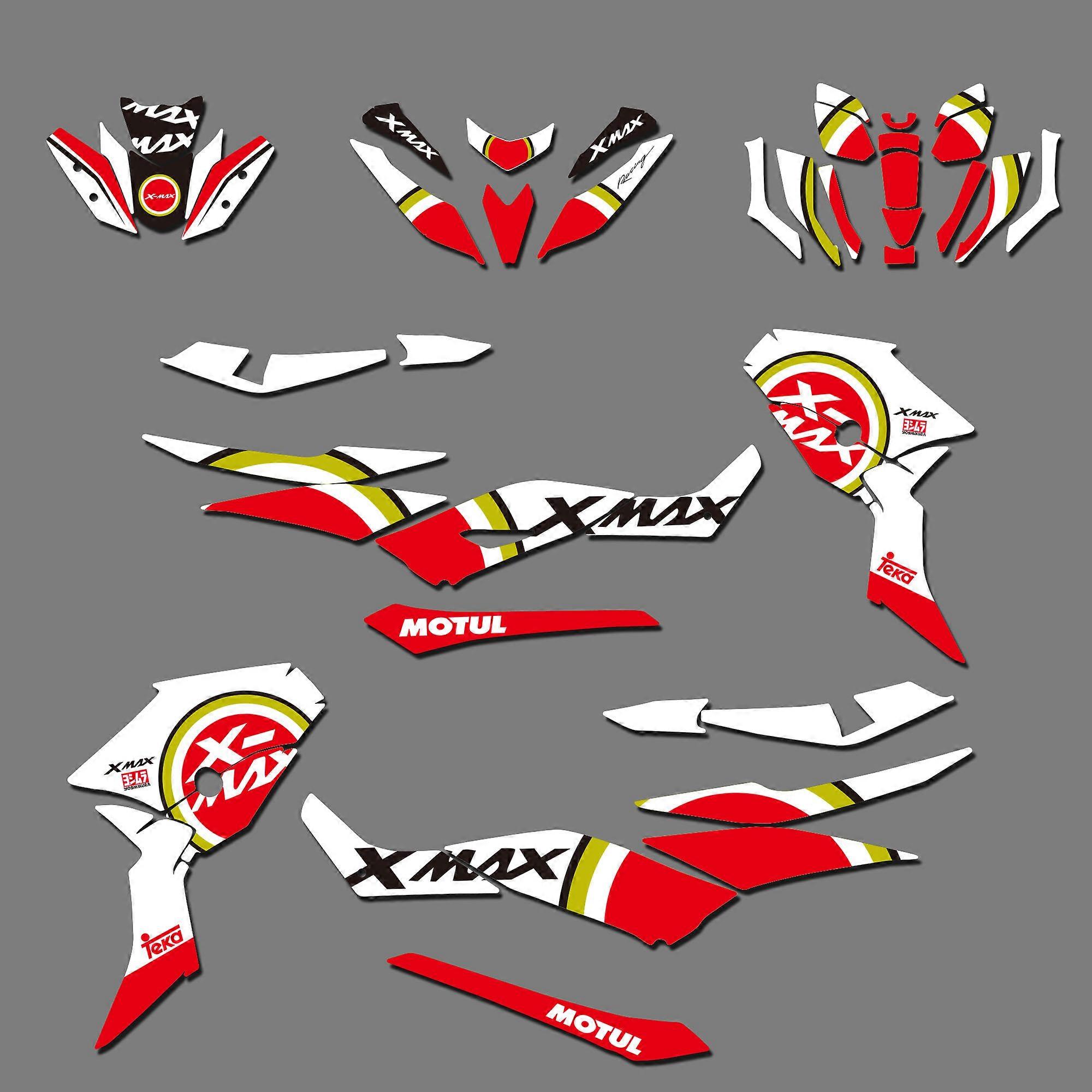 1Set Scooter Full Body Stickers Decal Decals Stickers Kit for Yamaha X ...