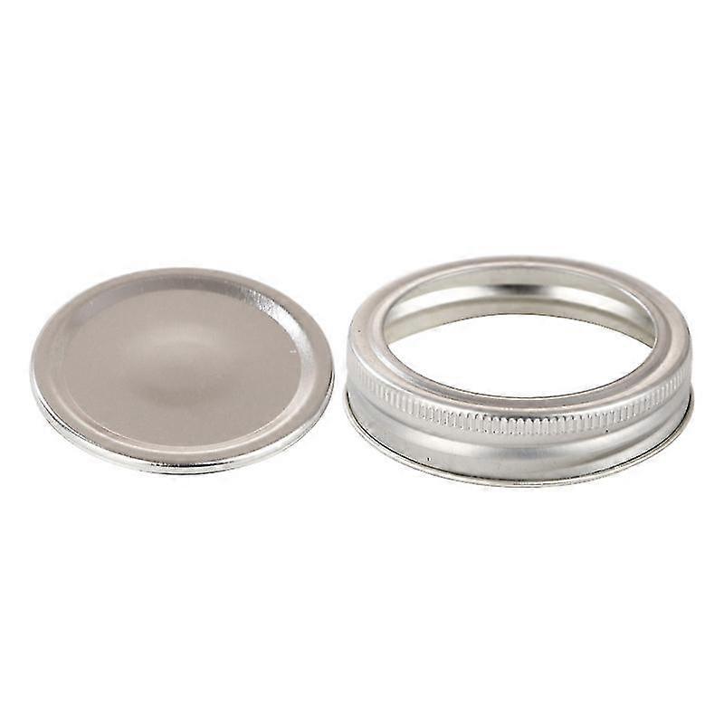 10 Set Mason Jar Lid Standard Mouth 70mm,tinplate Split Lid With Round ...