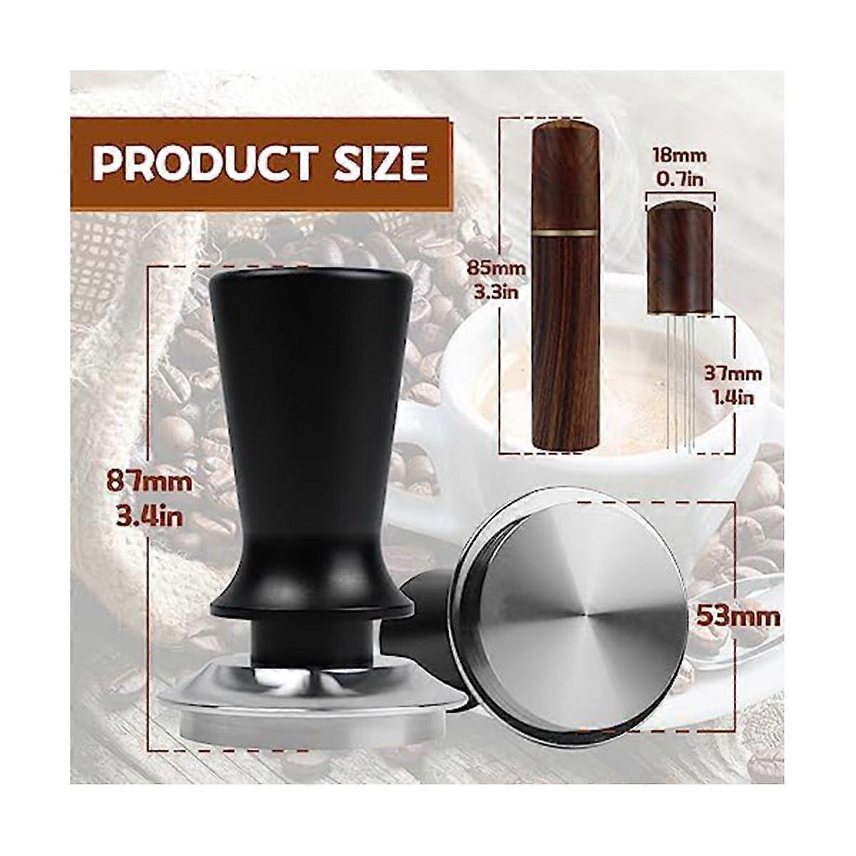 Espresso Tamper 51mm & Espresso Stirrer, Espresso Tamper, Calibrated ...