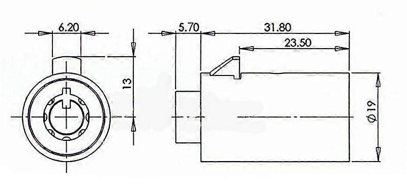 Zinc Alloy Universal Size Key Vending Machine Cylinder Lock Tubular Key ...