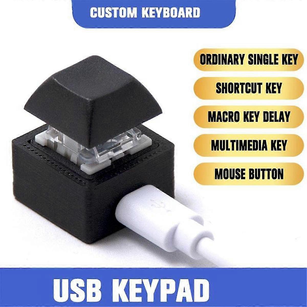 Mini Keyboard Macro Keypad Rgb Diy Customize Shortcut Keyboard Gaming ...