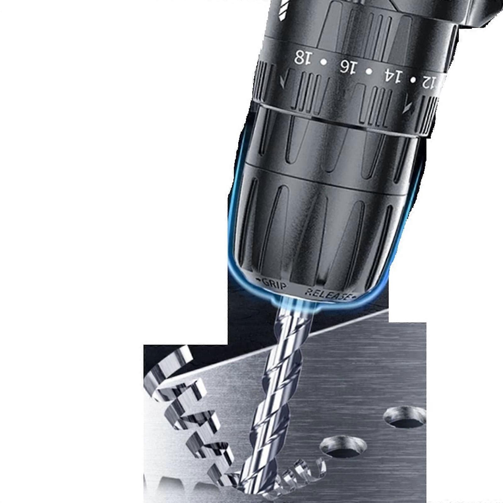 Tool Set with Drill,Cordless Drill Tool Kit Household Power Tools Drill ...