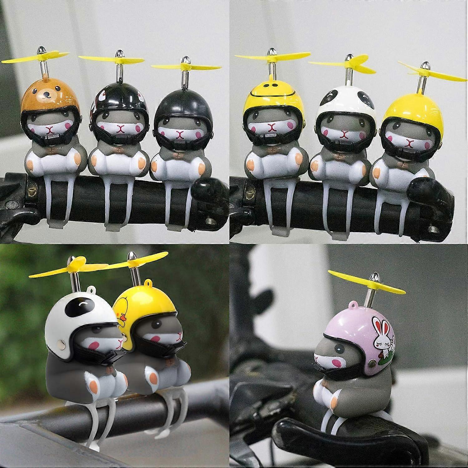 Bike Bell with Light and Helmet Cute animal Bicycle Horn,Dashboard ...