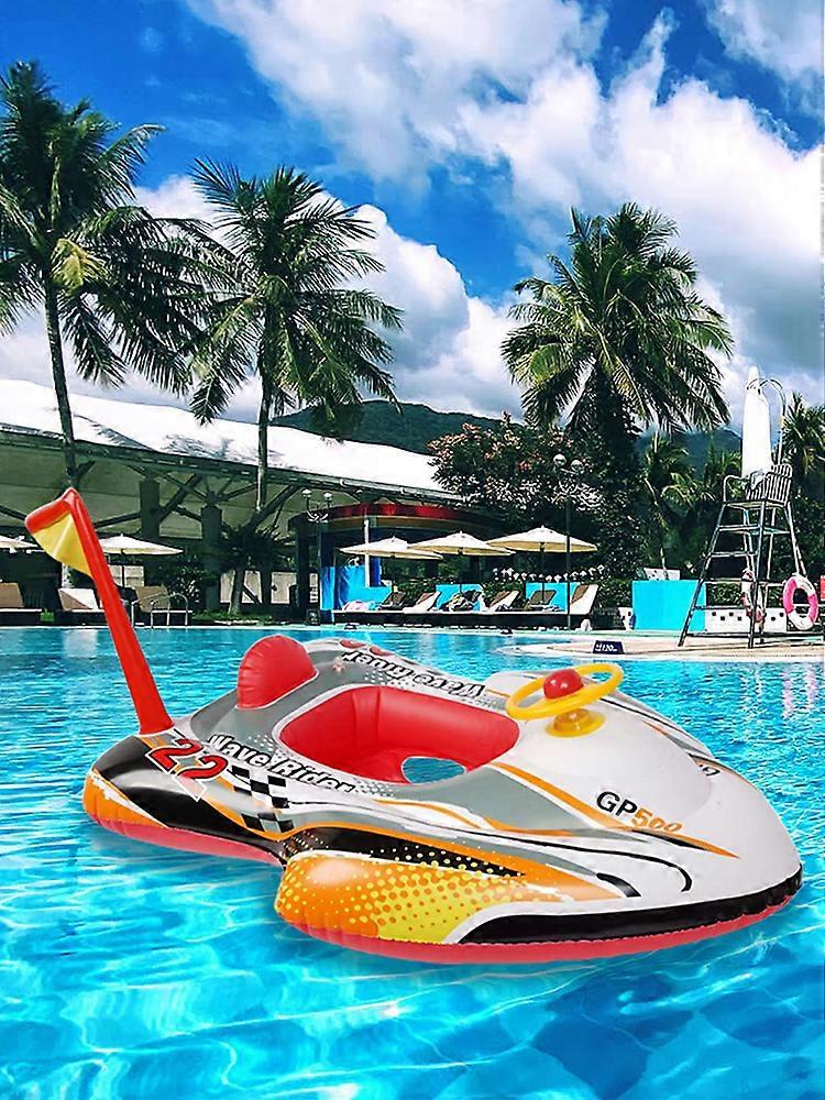 New Kids Inflatable Swimming Pool Water Ride On Boat Float Beach Raft ...