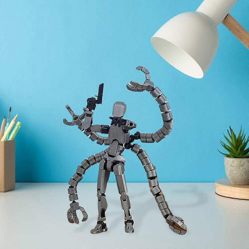 Robot Action Figure with Long Tentacles Accessory Movable Joints 3D ...