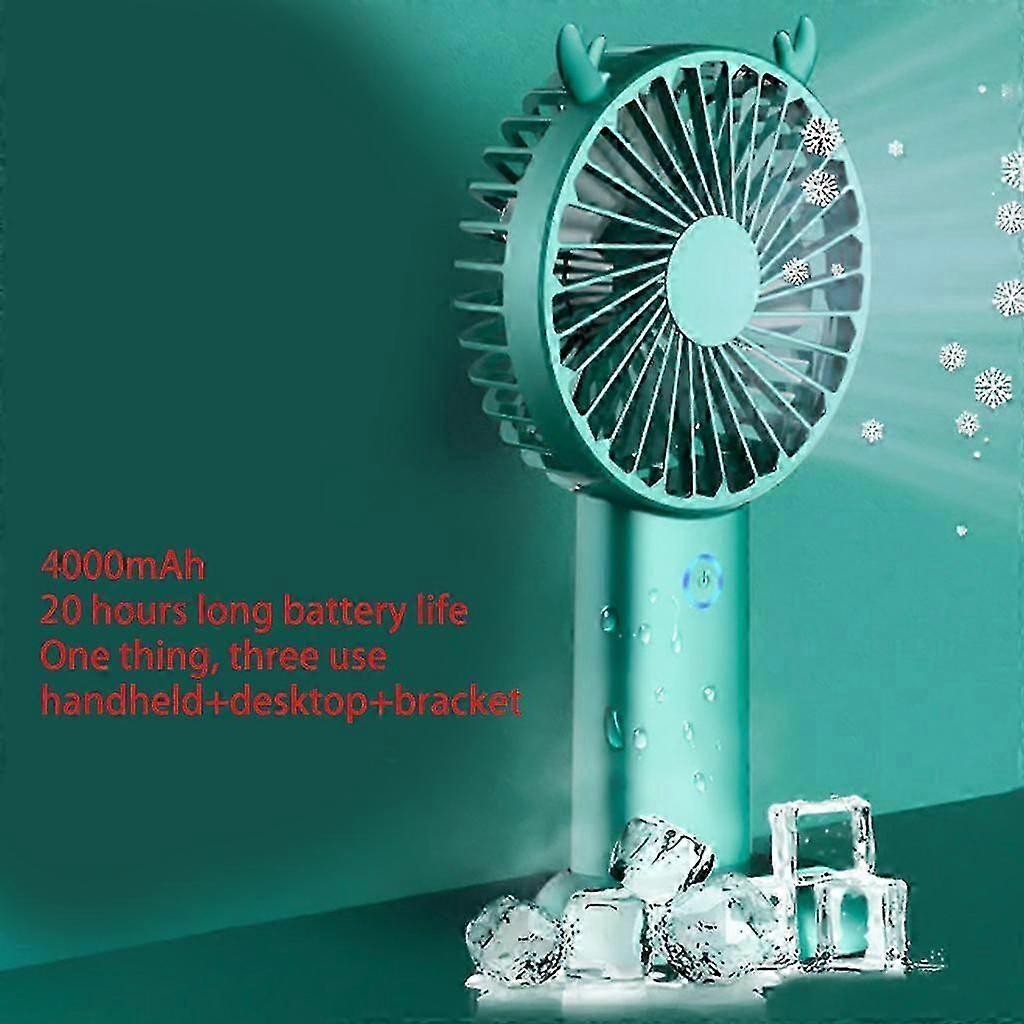 Handheld Fan Quiet Mini Usb Rechargeable Fan With 5 Speeds Lcd Display ...