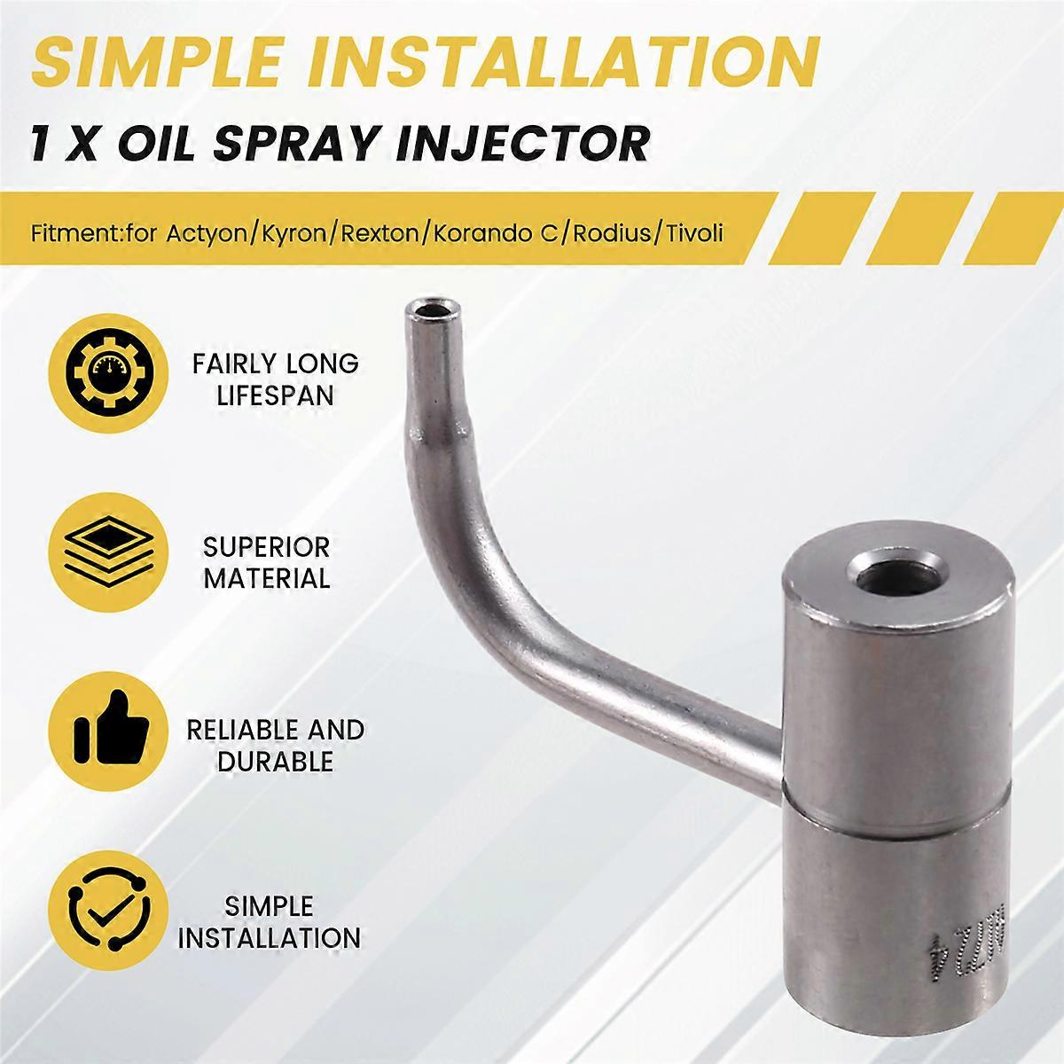 6711800143 Engine Oil Injector Cylinder Block Jet for Actyon///Korando ...