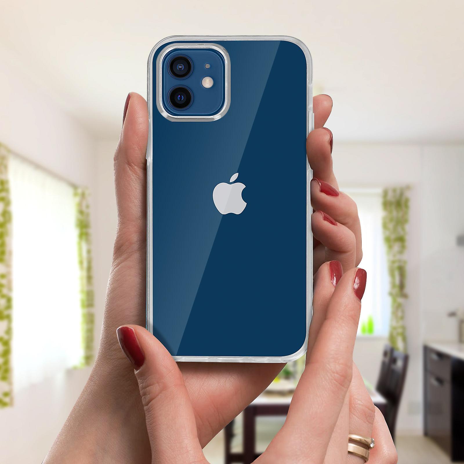 360 Case for iPhone 12 Mini Flexible Front & Rigid Back - Transparent ...