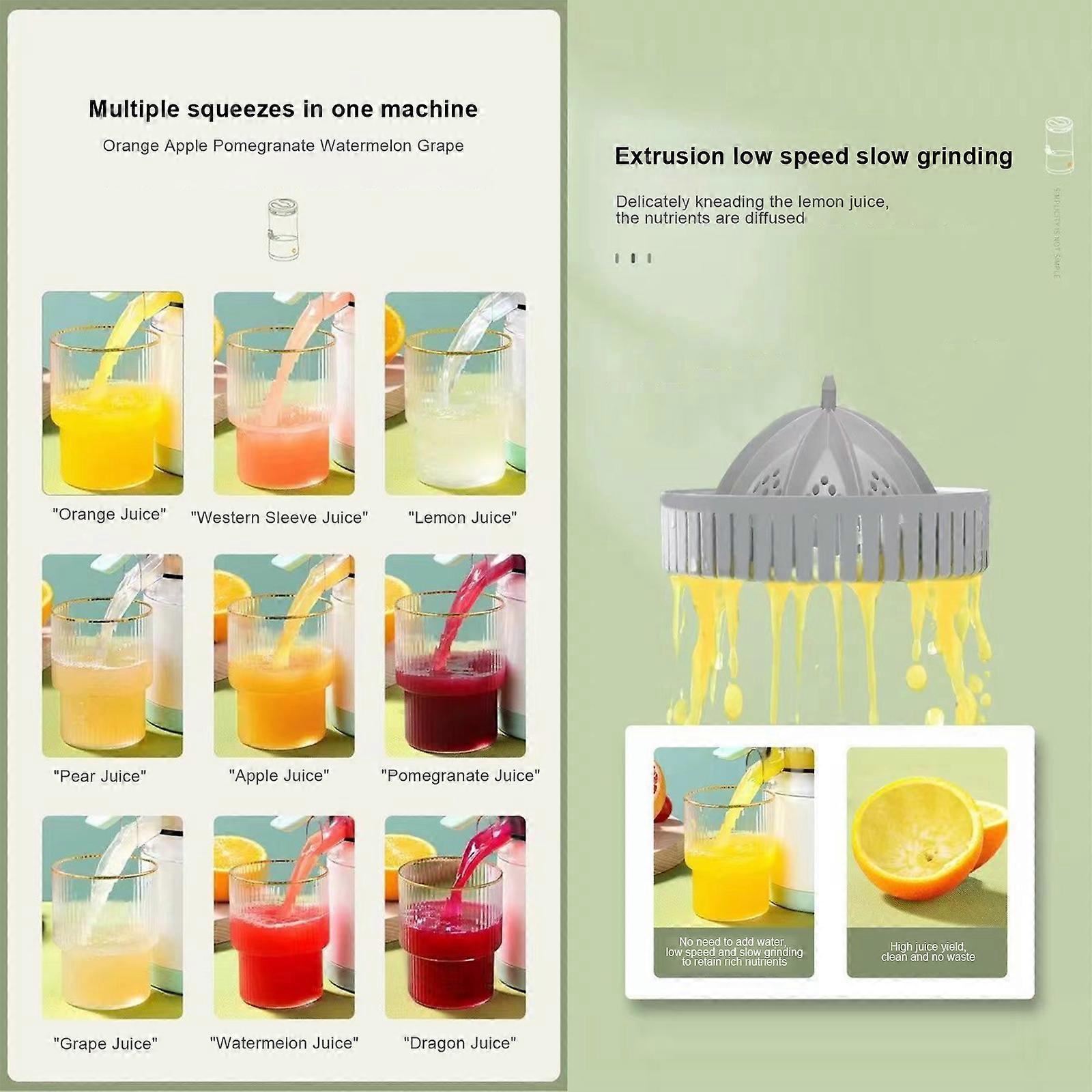 Rechargeable Electric Citrus Juicer, Portable Citrus Squeezer For ...