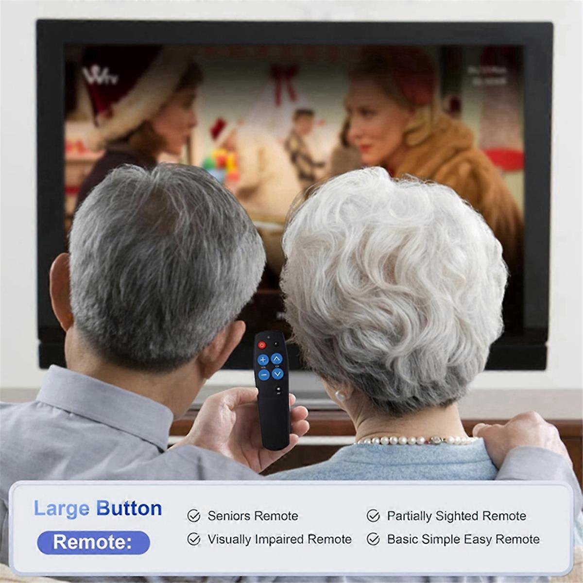 Universal Learn Remote Control for Seniors,7 Big Keys Smart Controller ...