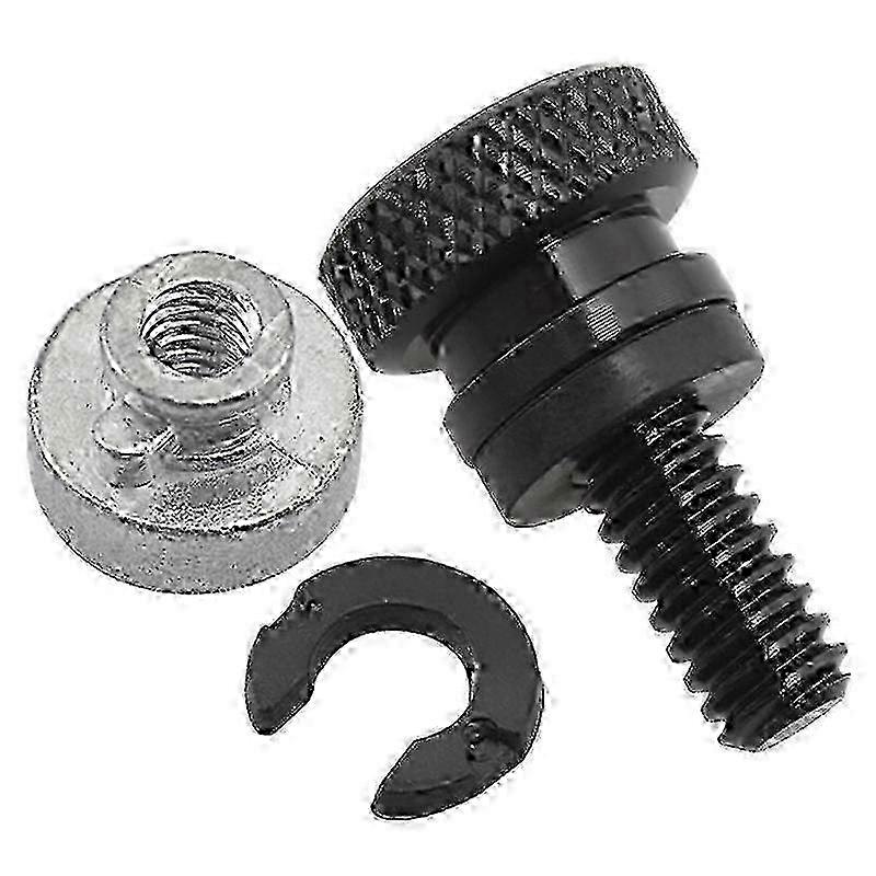 1/4In Black Rear Fender Seat Bolt Tab Screw Nut for Harley Sportster XL ...