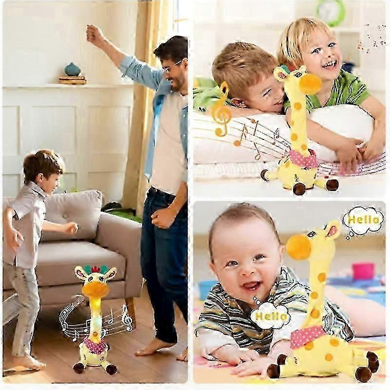 Interactive Singing and Dancing Giraffe - Soft Plush Toy with Voice ...