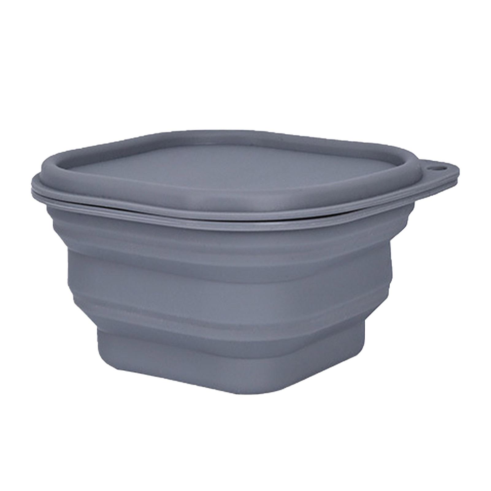 Collapsible Silicone Bowl Round Bowl With Lid | Fruugo UK