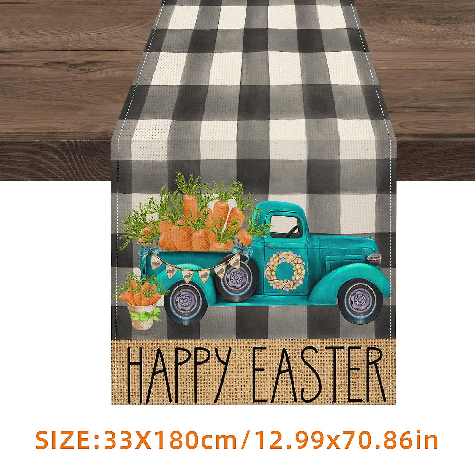 Table Runner Easter Table Runner Spring Easter Rabbit Table Runner ...