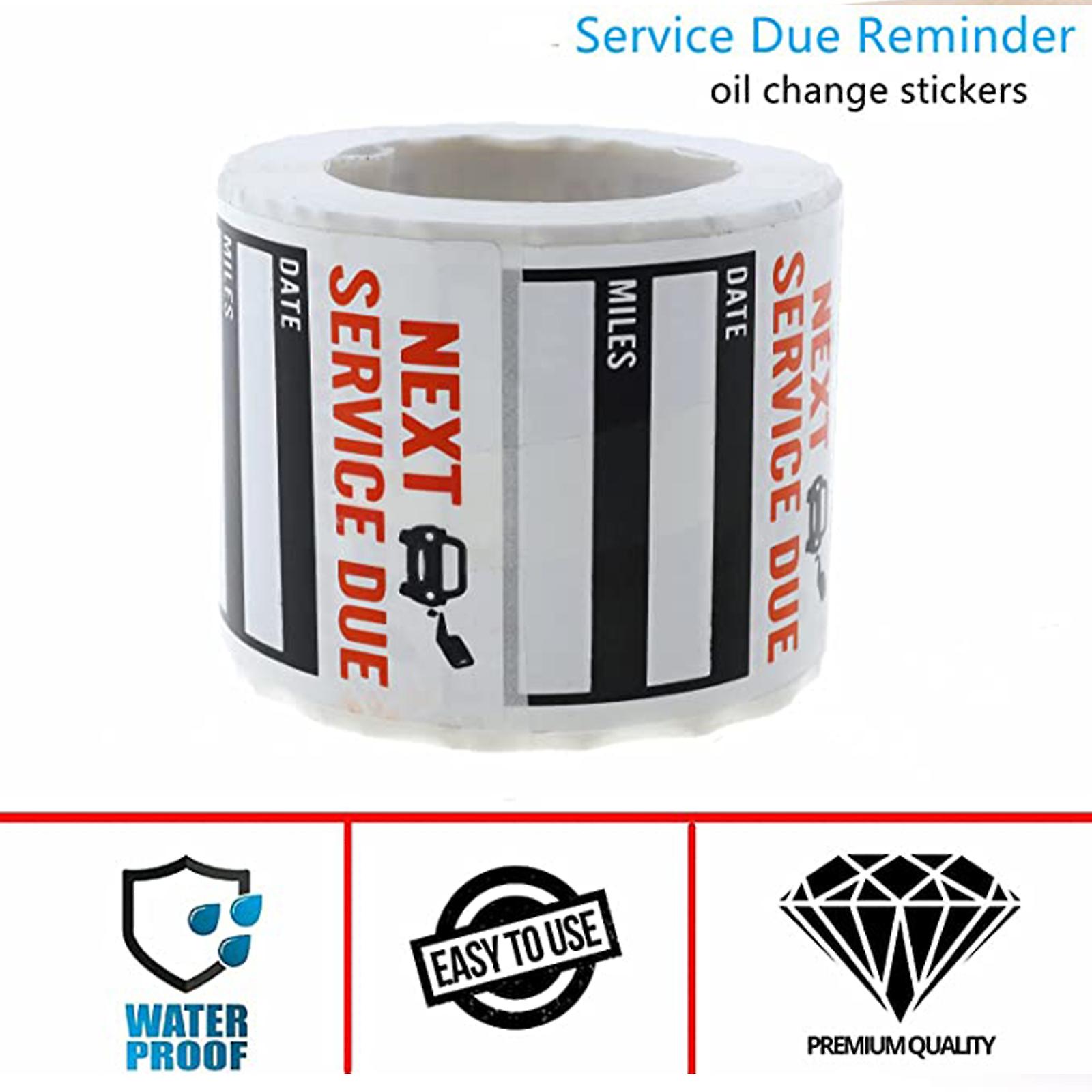 150 Pieces Oil Change Reminder Stickers Next Service Due Labels for ...