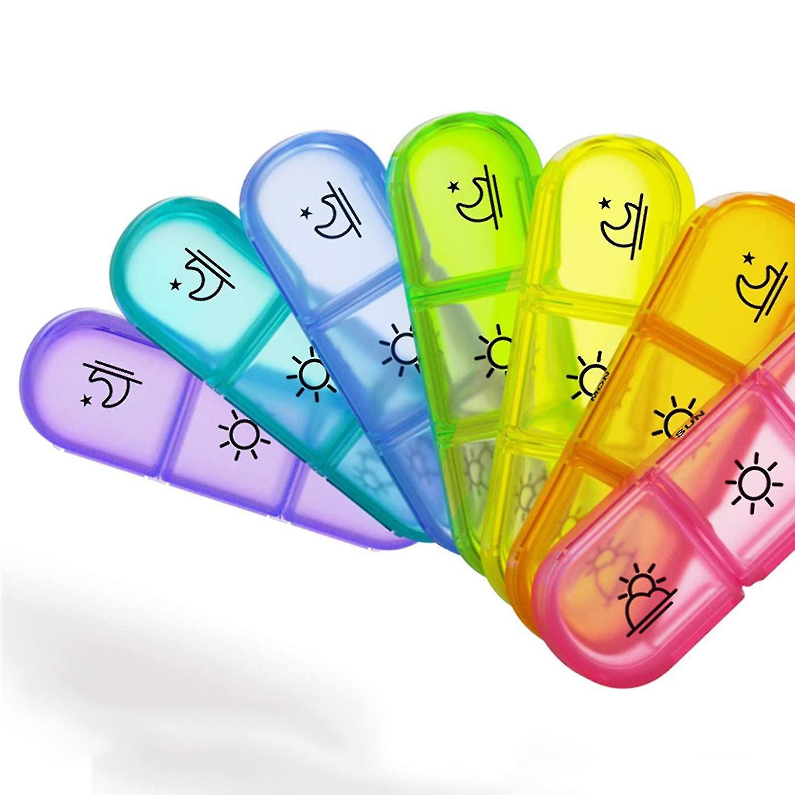 Portable Drawer Pill Box Medicine Tablet Storage Dispenser Organiser ...