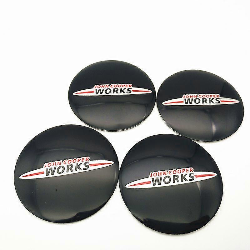 4 pcs Car Wheel Centre Hub Caps Cover Sticker For JOHN COOPER WORKS ...