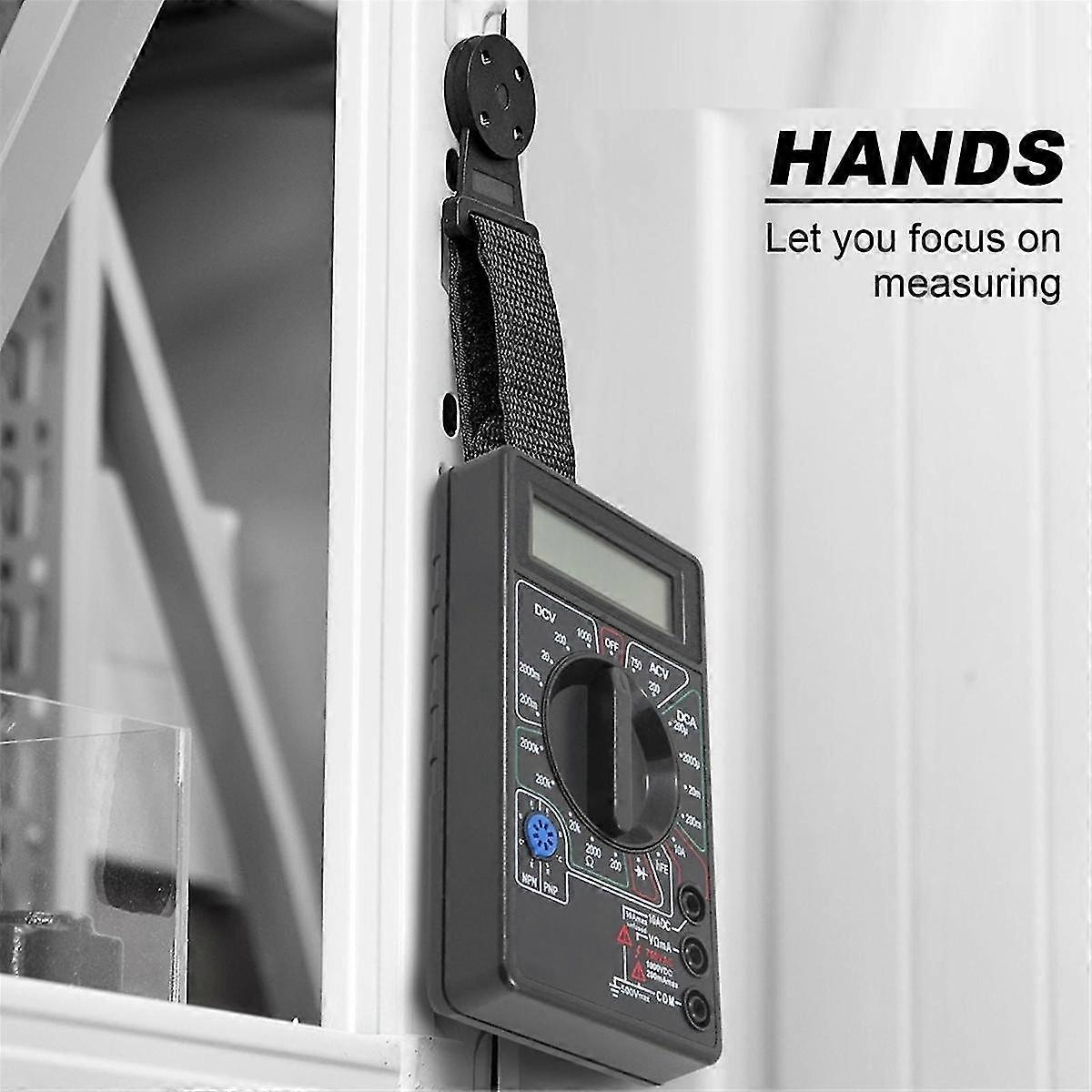 2 Pieces Magnet Hanger Kit Magnetic and Hanger Strap for Multimeter ...