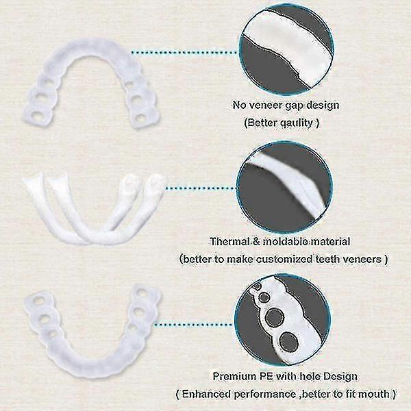 2024 New Models Upper/lower Comfort Fit Flex Whitening Denture Braces ...