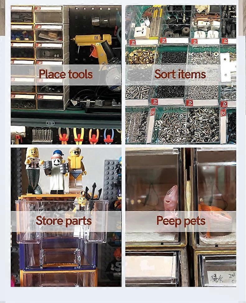 F2 4/6Pieces 180*110*60mm Modular Small Claer Sorting Screw Box ...
