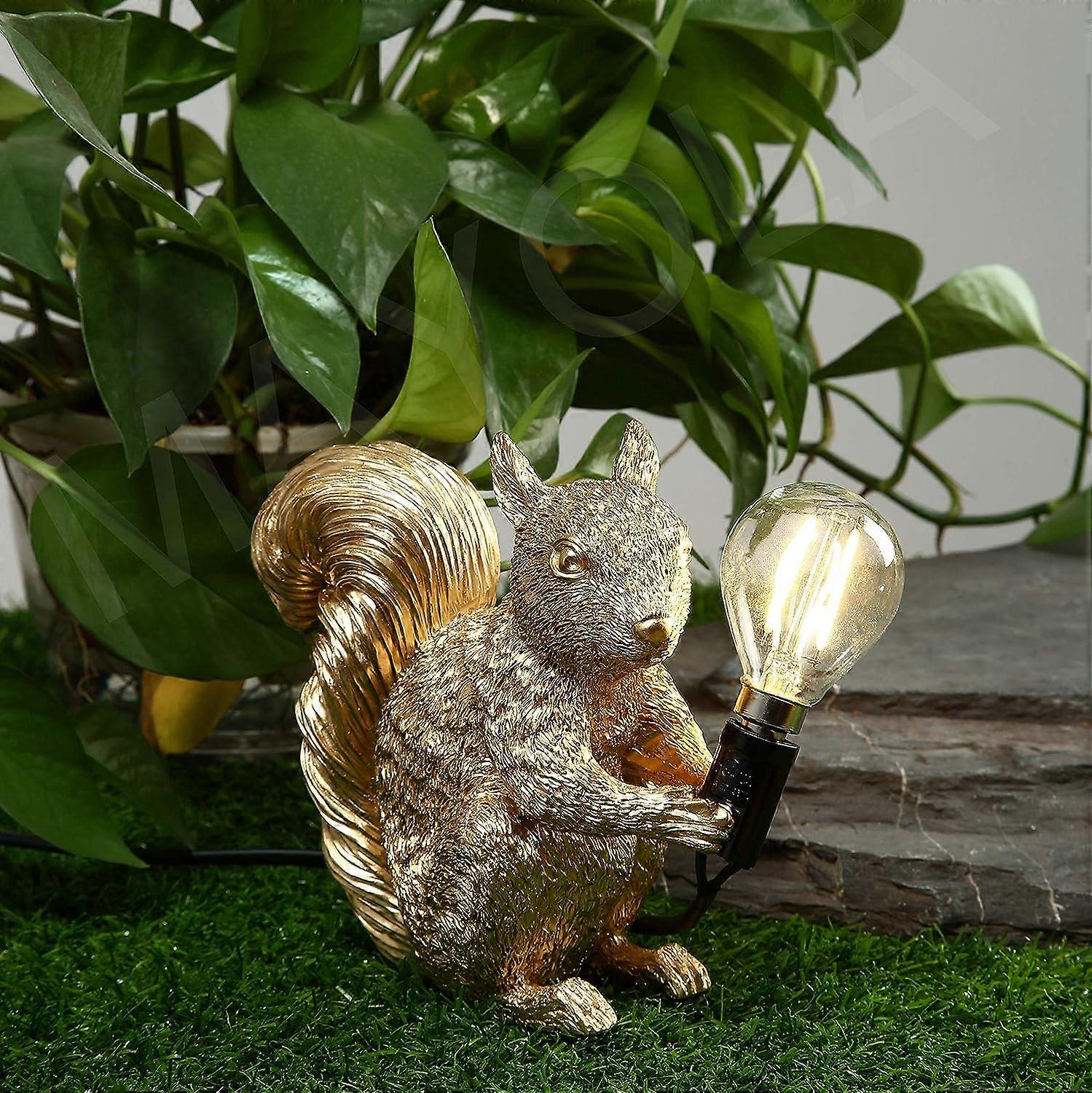 Modern Resin Squirrel Table Light, Resin Squirrel Lighting Fixture for Living Room, Bedroom ...