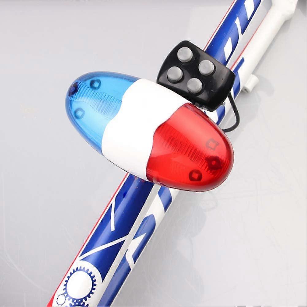 Bike Police Lights Horn Electronic Cycling Tail Lamp Horn 4 Sounds 6 ...