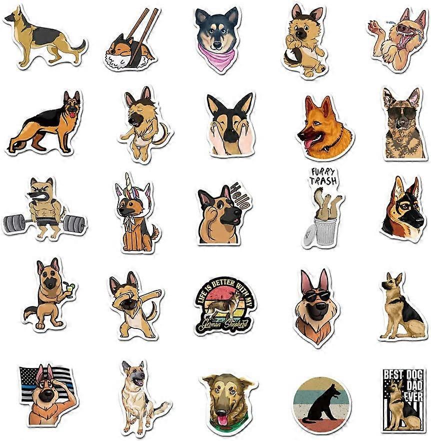 50pcs Pet Dog Stickers Cute Animal Dog Stickers Cute Cartoon Waterproof ...