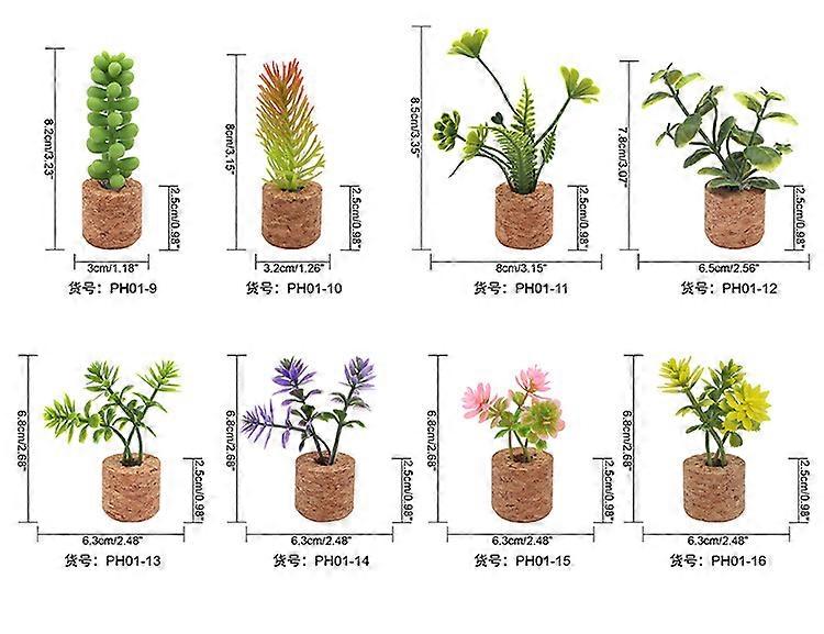 Artificial Succulent Plant Fridge Magnets - Potted Succulent Plant ...