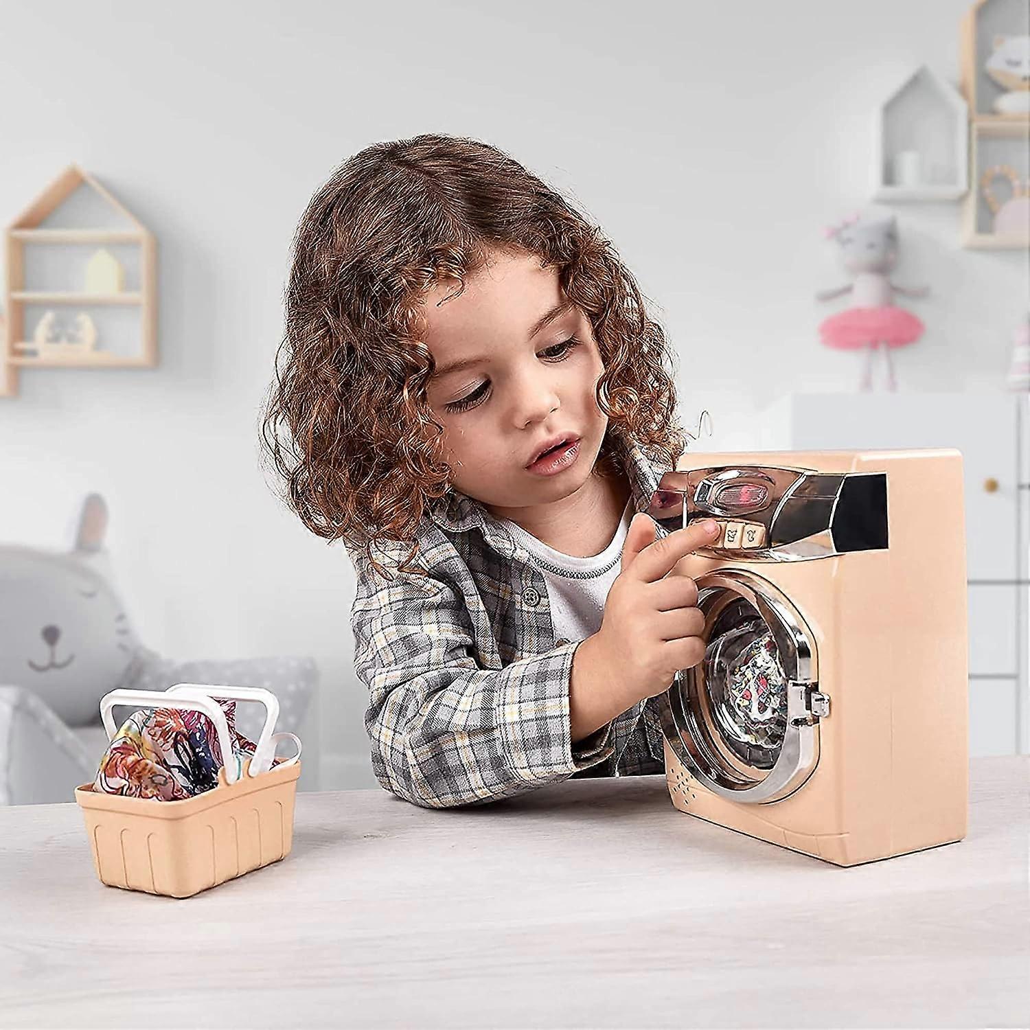 Leksak Tvätt Mac Tvätt Set för barn,Låtsas Leksak Play Tvättmaskin och ...