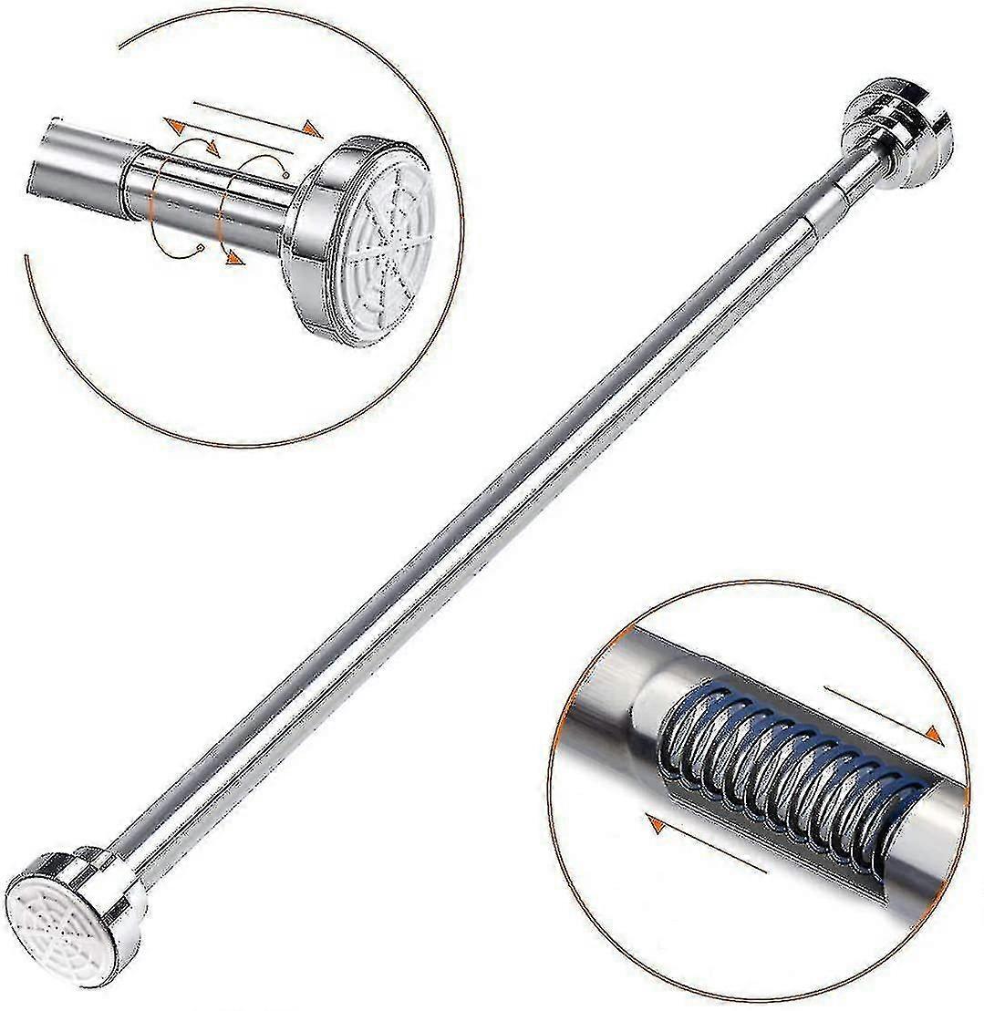 Stainless Steel Telescopic Rod Bathroom 55-85cm, Shower Curtain Rod ...