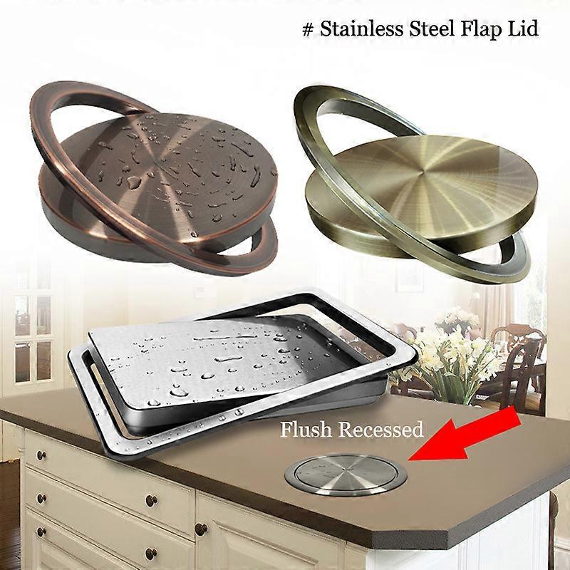 Stainless Steel Flap Flush Recessed Built-in Balance Swing Flap Lid ...