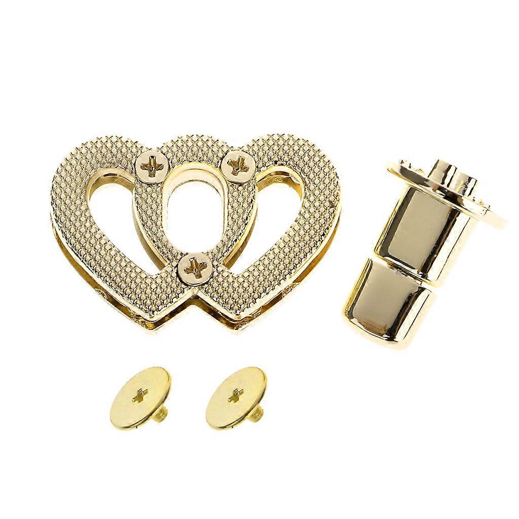 Metal Heart Clasp Buckles Turn Lock Twist Locks For Handbag Bag Purse ...