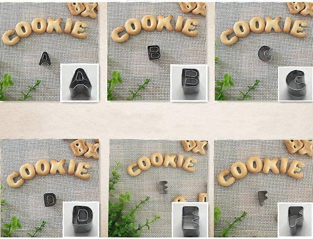 Pack of 36 Alphabet Letter & Number Fondant Icing Cutter Set-Small Size ...